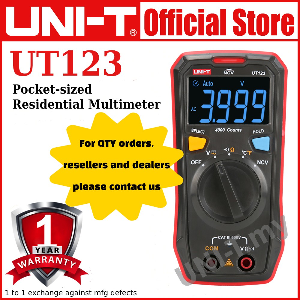 UNI-T UT123 Pocket Size Digital Multimeter | Shopee Malaysia
