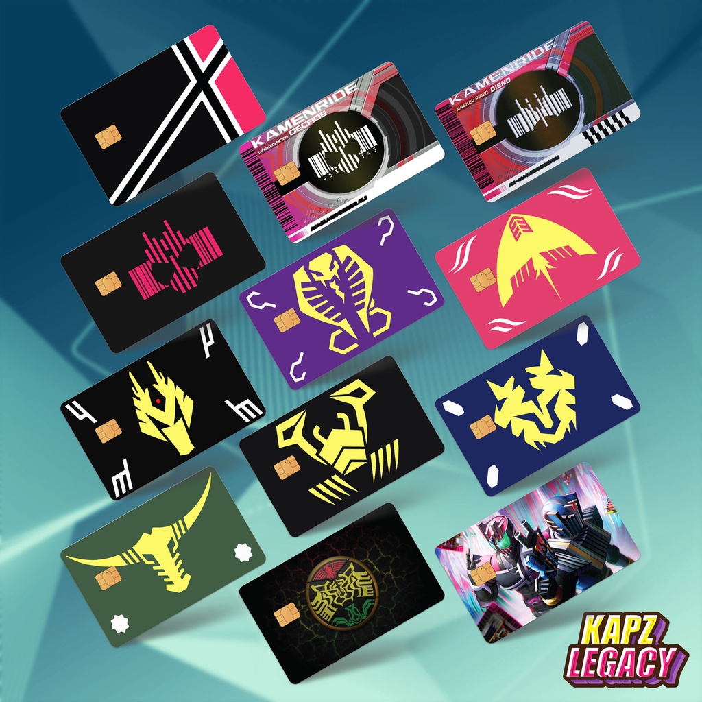 KapzLegacy Kamen Rider ATM Bank Sticker Card Cover Access Touch n Go ...