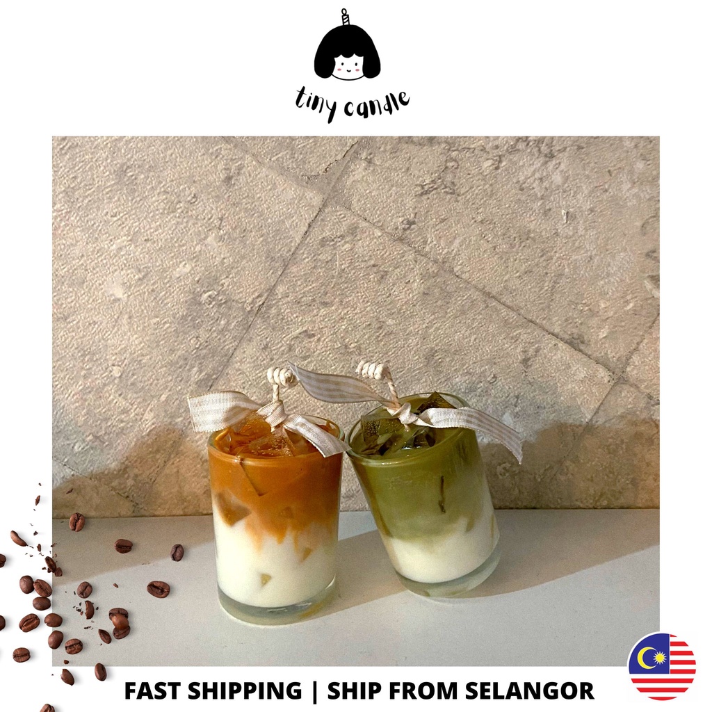 [READYSTOCK] Tiny Candle Ice Cube Coffee Scented Candle Handmade Soy ...