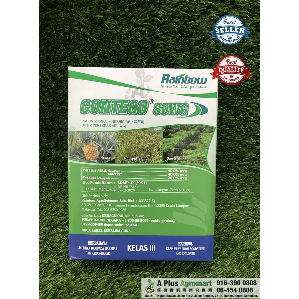 Racun Rumput Diuron 40% Ametryn 40% Contego 80WG (1 kg) | Shopee Malaysia