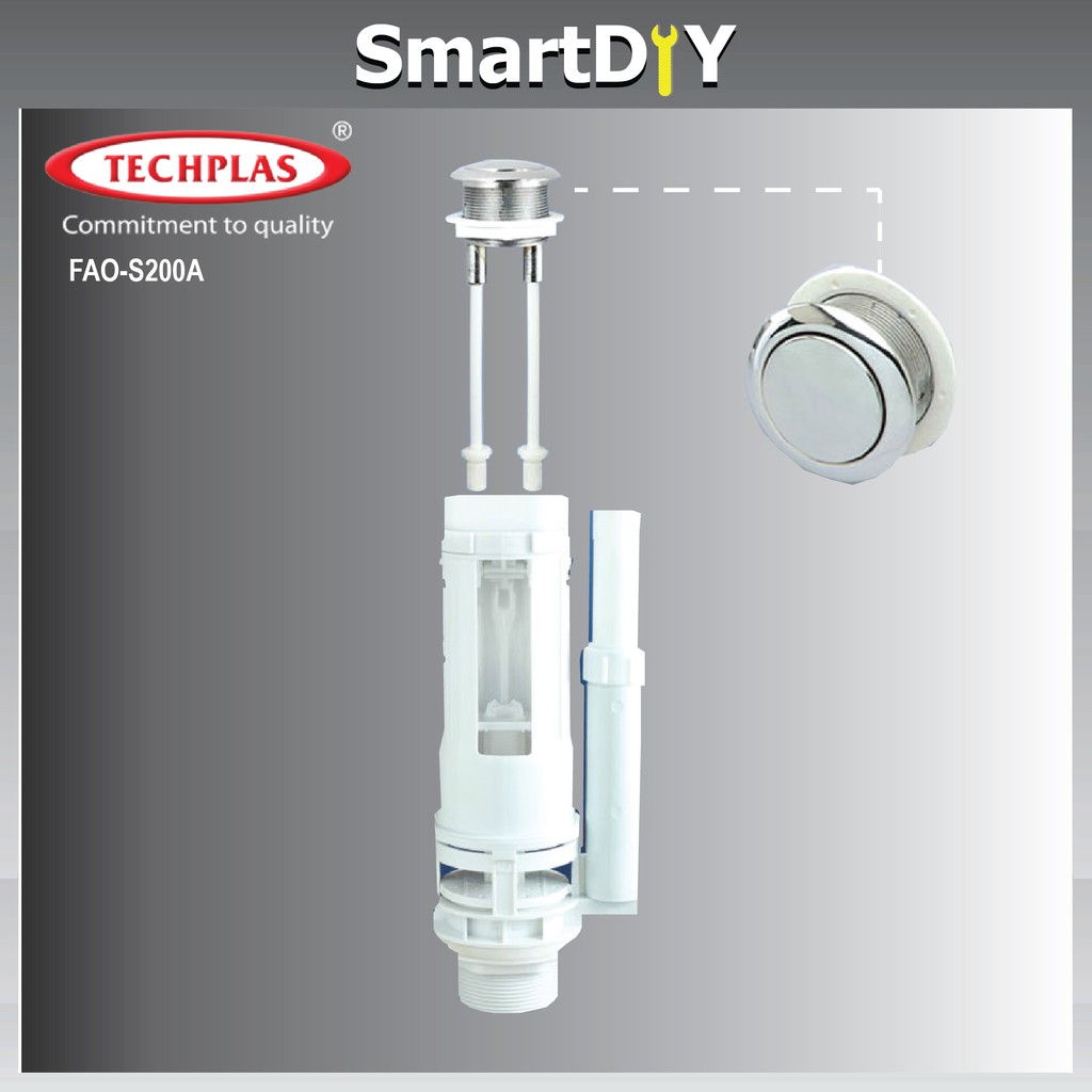 TECHPLAS S200A 40/50mm Liftup outlet valve c/w single cp push button | Shopee Malaysia