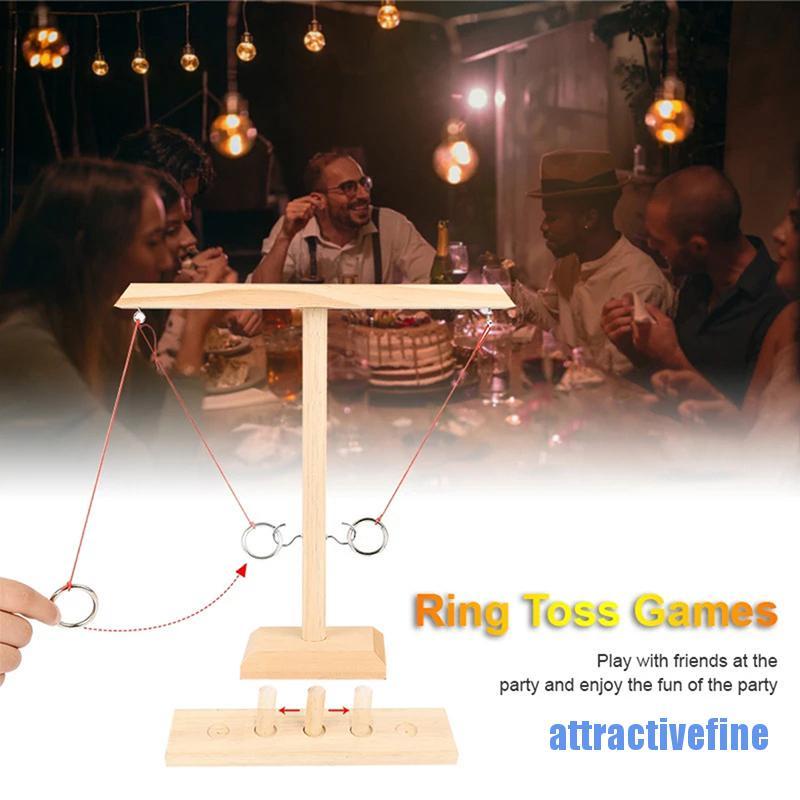 [attractivefine 0721] Hook and Ring Toss Battle Game Table Top Ring Toss For Adults Drinking ...