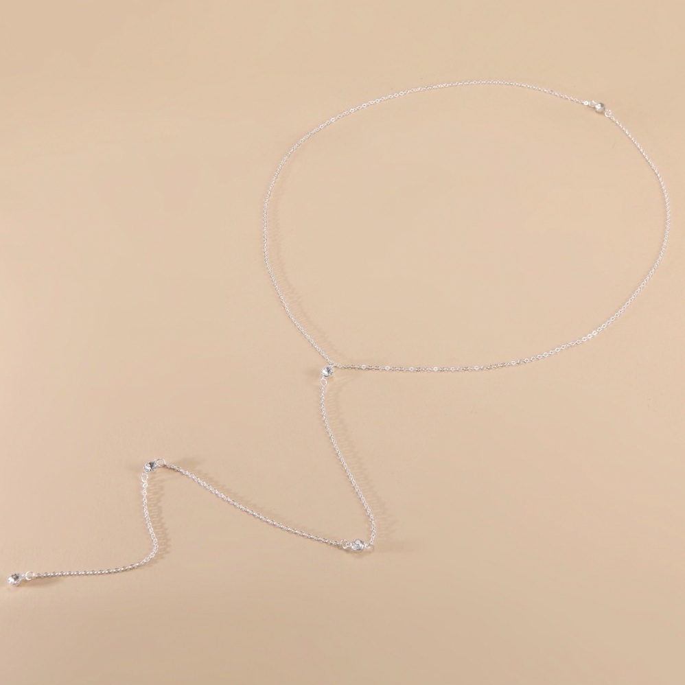 Rhinestone Back Necklace Rhinestone Backdrop Necklace Diamond Body ...