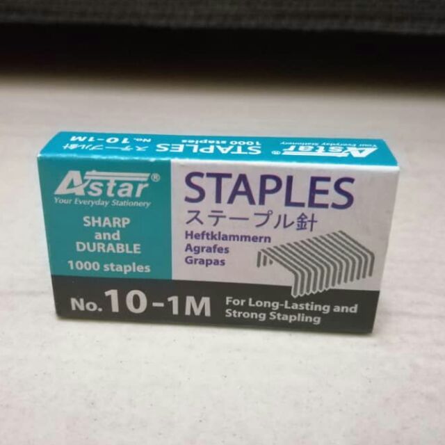 STAPLES STAPLER BULLET / NO 3-1M NO 10-1M / ASTAR - SHARP & DURABLE ...