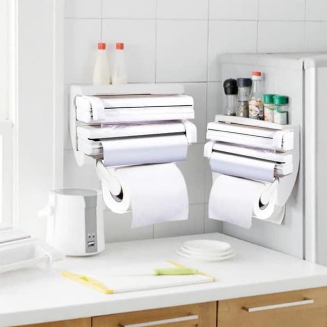 Triple PAPER DISPENSER - Place TISSUE TISSUE And ALUMUNIUM FOIL WRAP ...