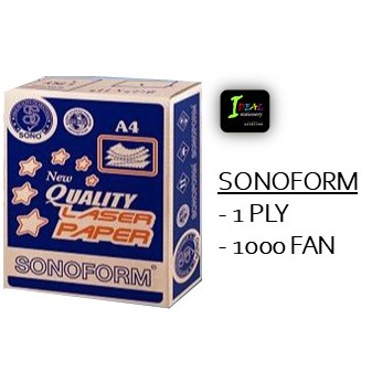 Sonoform/AKIRA 1 Ply (1000 Fan) NCR Standard A4 Computer Form (RANDOM ...