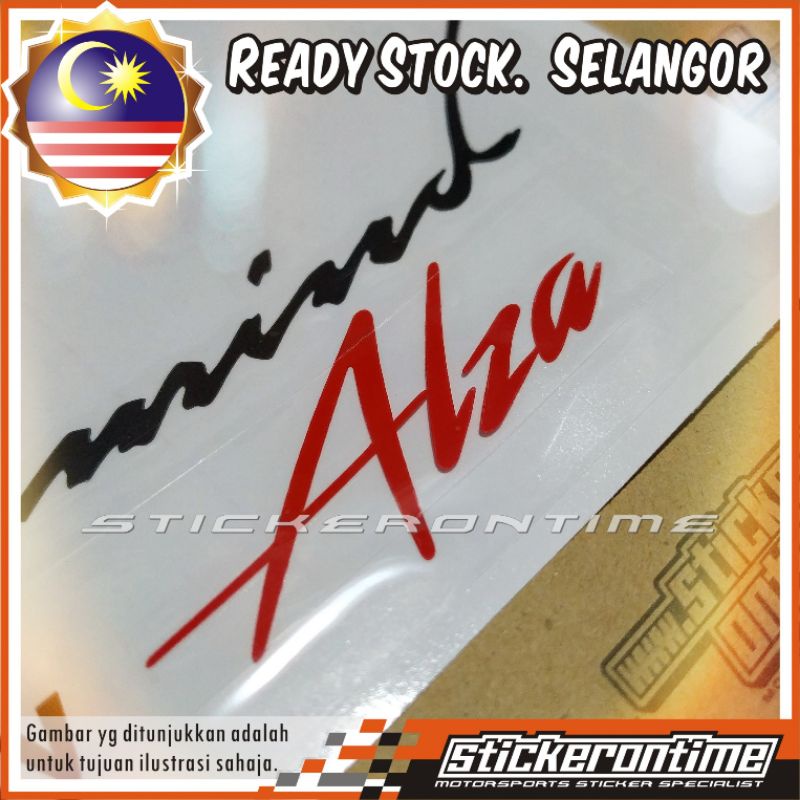 Sport mind Perodua Alza New 2022 Car Sticker tampal diluar kereta ...