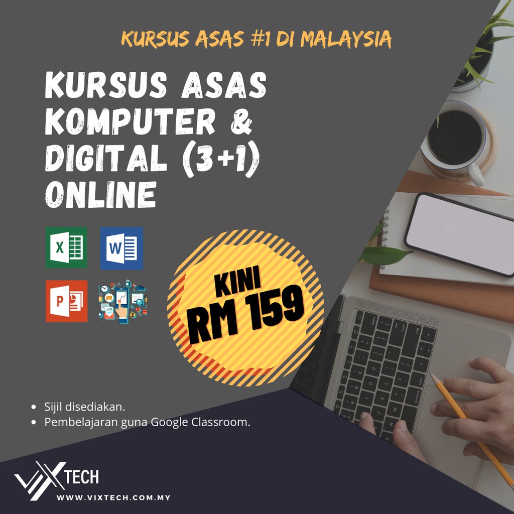 Online Course/Kursus Asas Komputer & Digital 2020 (Microsoft Word, PPT ...