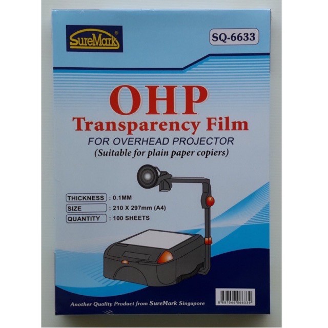 20 sheets of A4 SureMark SQ-6633 OHP Transparency Film | Shopee Malaysia