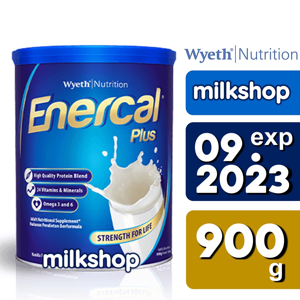 Enercal Plus 900g Wyeth Nutrition Vanilla Strength 24 Vitamin Mineral ...