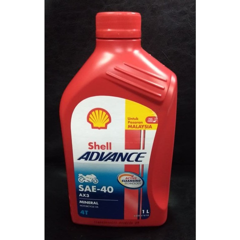 SHELL ADVANCE 1 LITER SAE 40+OIL FILTER +GEAR OIL | Shopee Malaysia