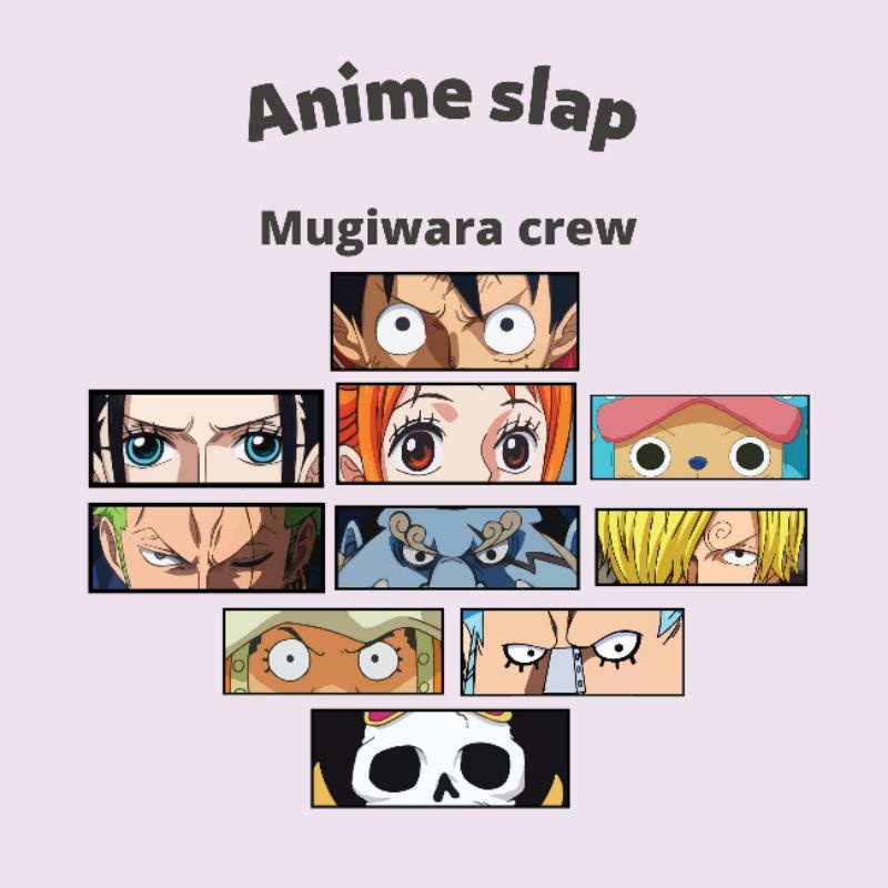 Sticker SLAP ONE PIECE "MUGIWARA CREW" [WATERPROOF] | Shopee Malaysia