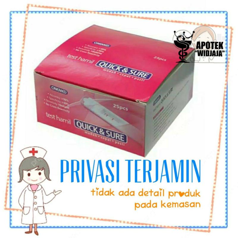 Quick&sure onemed quick & sure test pack testpack Pregnancy test Kit 25 ...