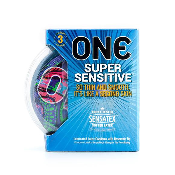One Super Sensitive Condoms ( 3's / 12's ) | Shopee Malaysia
