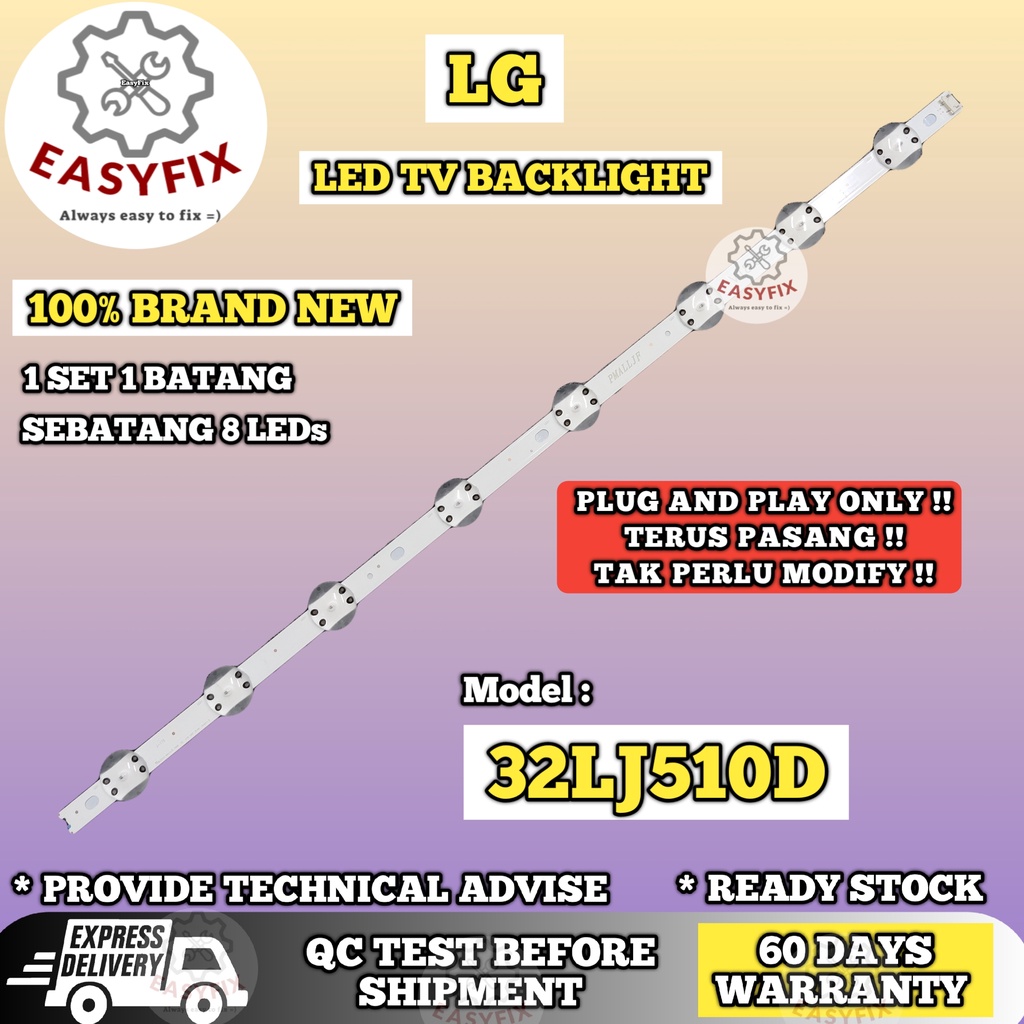 ( NEW ) 32LJ510D LG 32 INCH LED TV BACKLIGHT ( LAMPU TV ) 32" LG ...