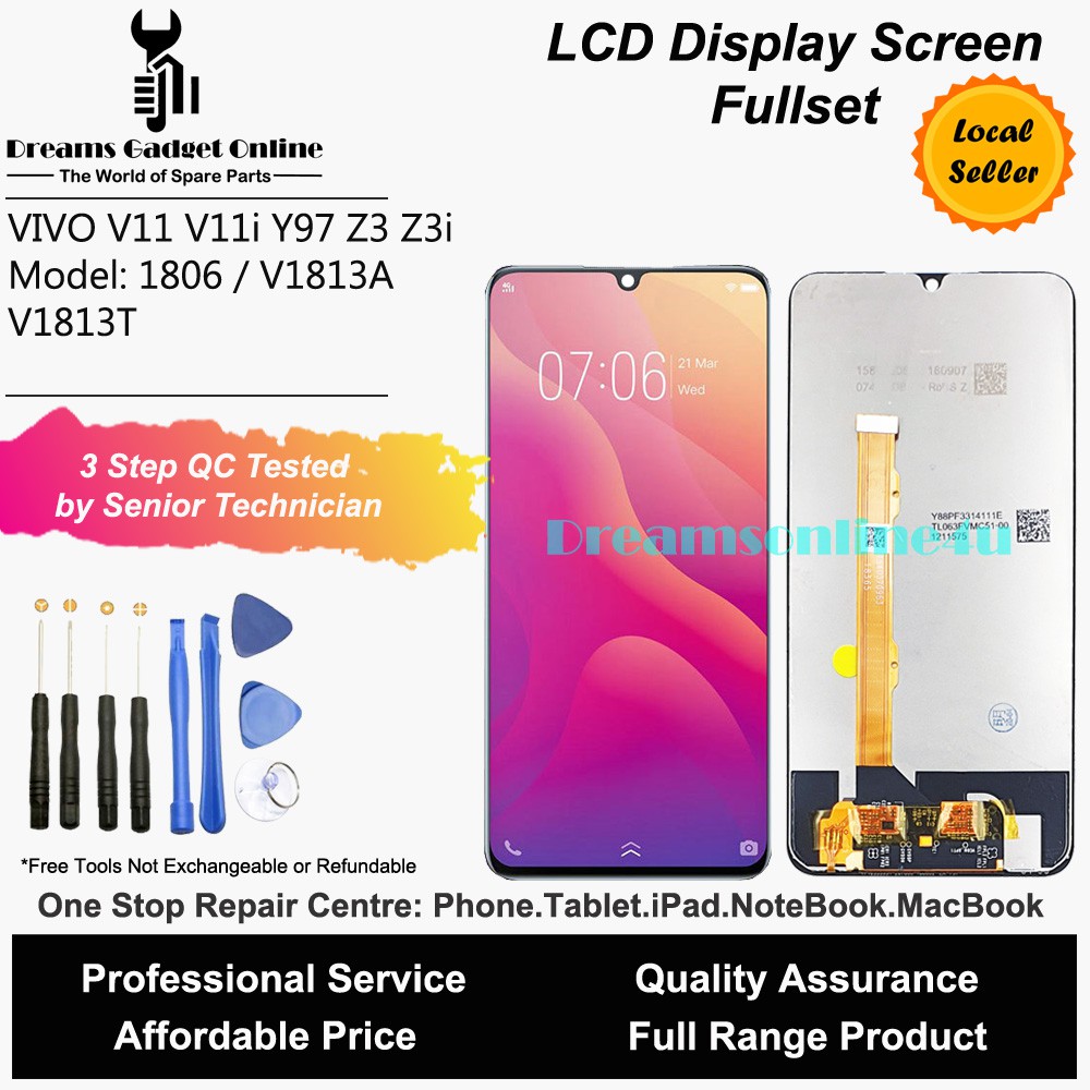 Replacement LCD Display Touch Screen Digitizer Full Set for VIVO V11 ...
