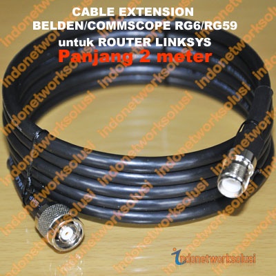 Linksys ROUTER CABLE EXTENSION CABLE COMMSCOPE (2M) | Shopee Malaysia