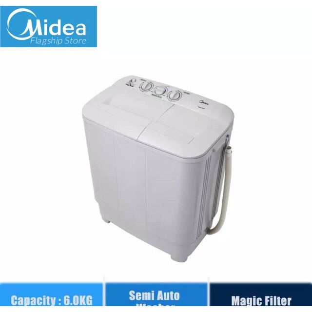 MIDEA Semi Auto 6KG Washing Machines (MSW6008P) | Shopee Malaysia