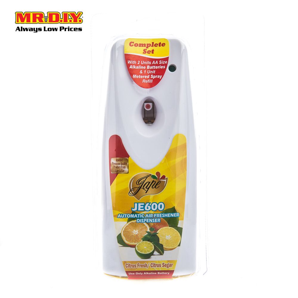JAPE Automatic Air Freshener Dispenser Set with Air Freshener Citrus ...