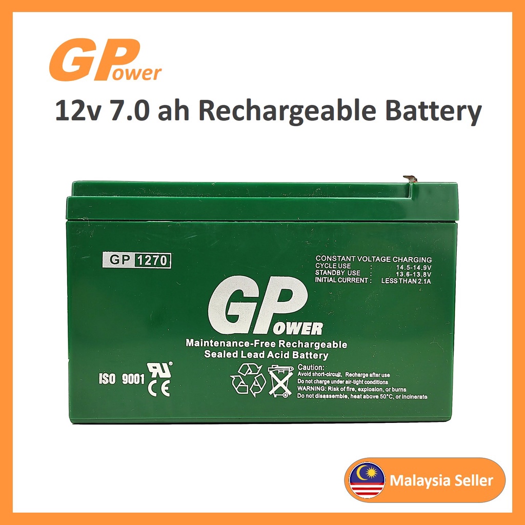 Gpower Gp Alarm Battery Autogate , Ups Battery GP (GPOWER) 12V 7AH ...