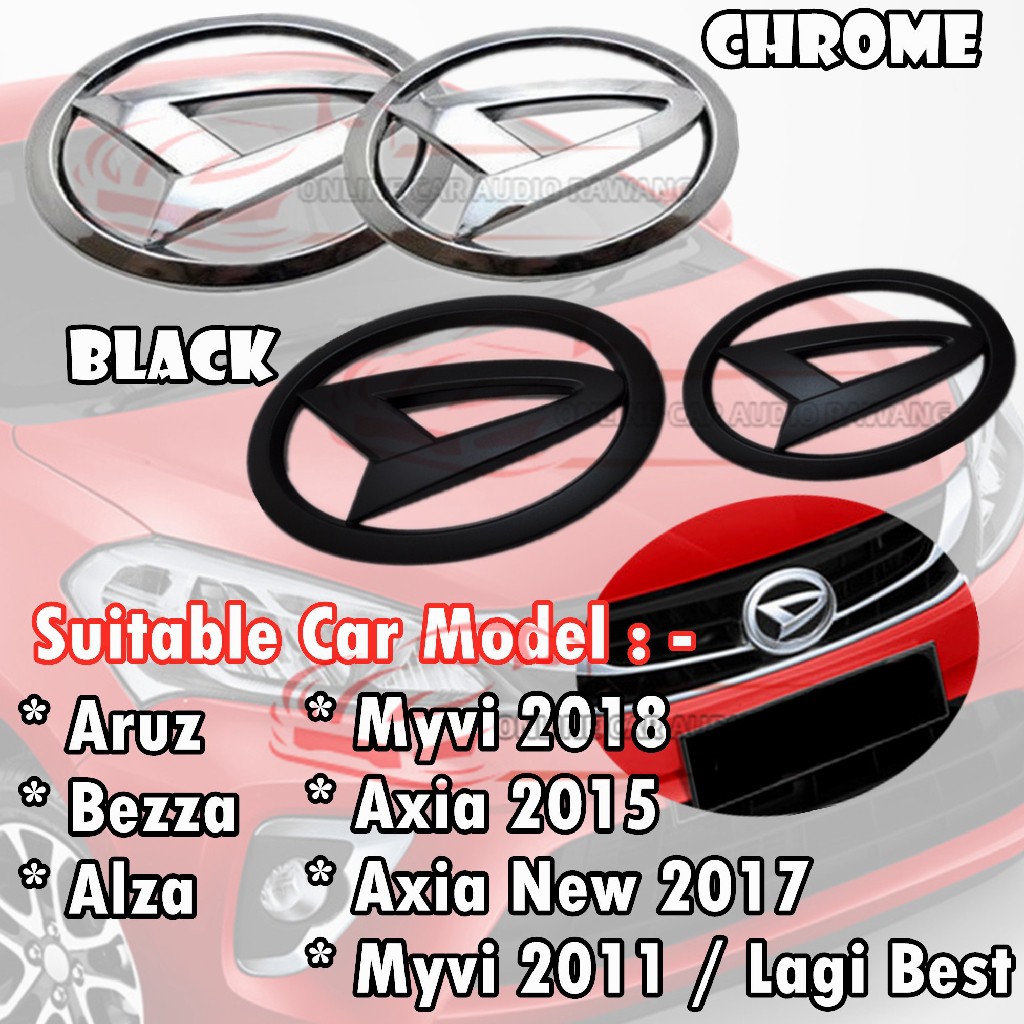 Perodua Bezza / Axia Old / Axia New / Alza / Myvi 2018 - Daihatsu Logo ...