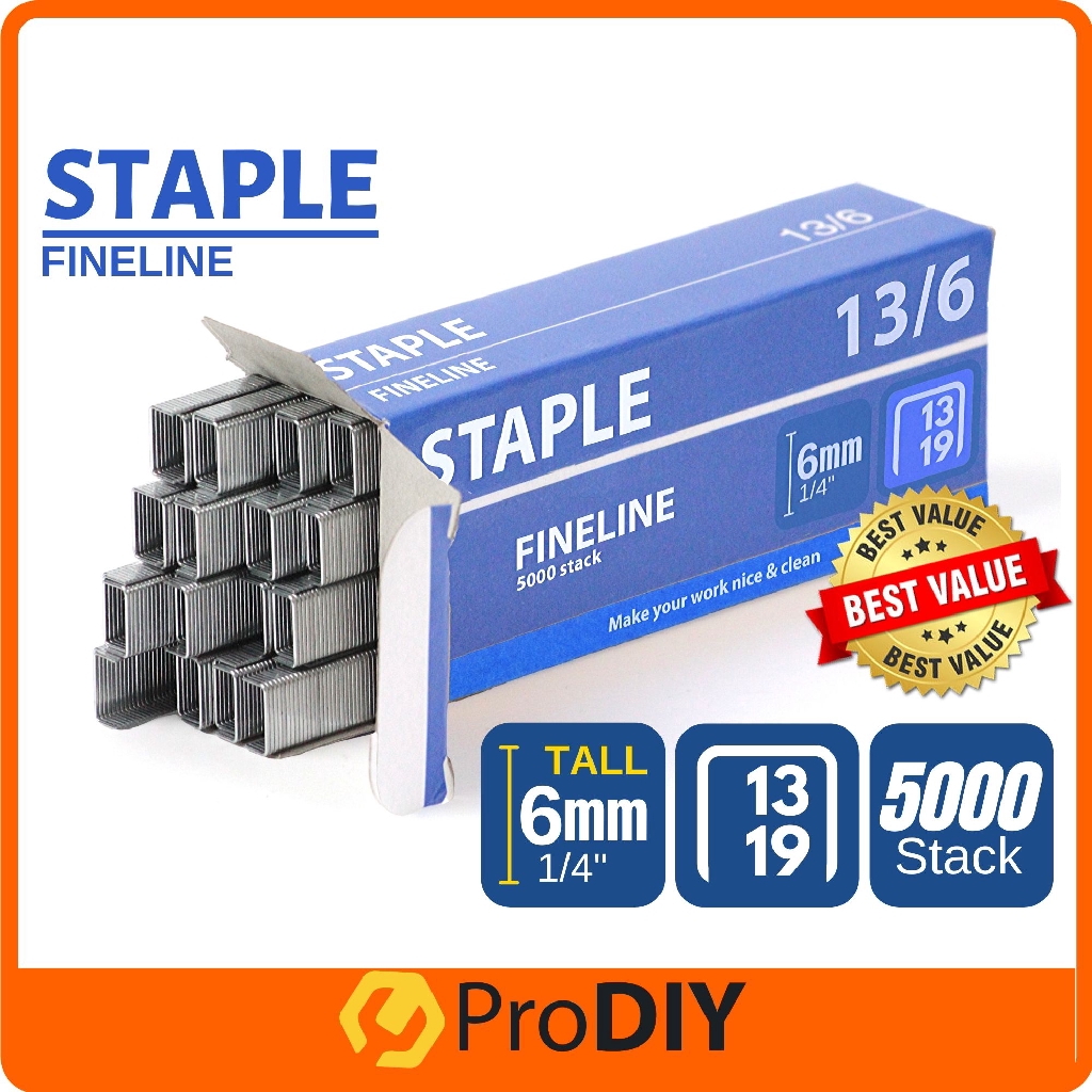 Staple 5000pcs Stapler Refill Gun For Model R23 4-6-8 ONLY R12 Tacker ...
