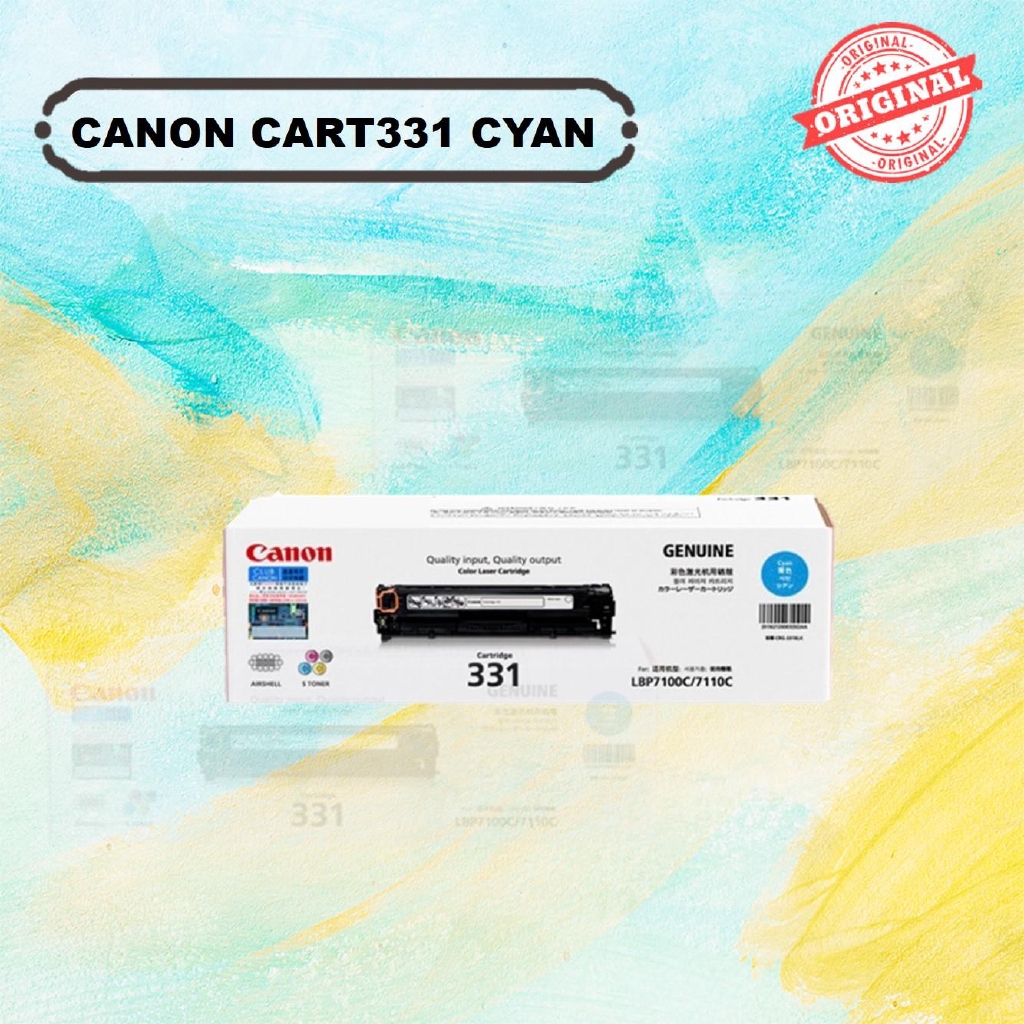 CANON Genuine Original Cart 331 ( Cyan ) Toner For LBP7100C, 7110C ...