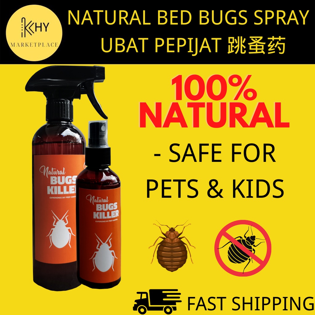 Natural Bed Bugs Killing Spray 100ml & 500ml / Ubat Pepijat Berkesan ...