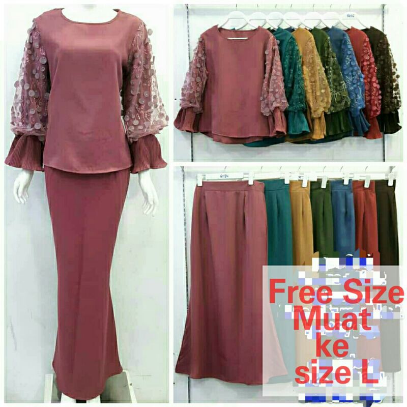 BAJU KURUNG MODEN - FREE SIZE | Shopee Malaysia