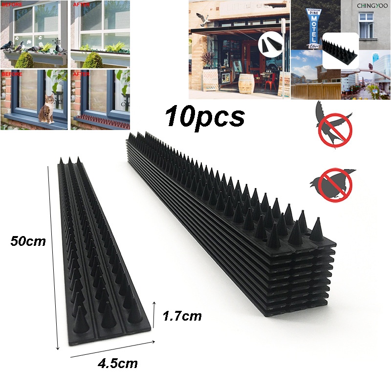 10pcs Plastic Anti bird Spike Against Birds Garden Outdoor Cat ...