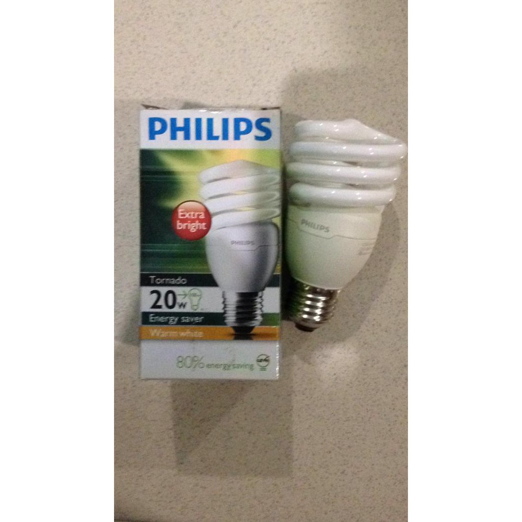 Philips E27 20w Tornado tube Warm white | Shopee Malaysia