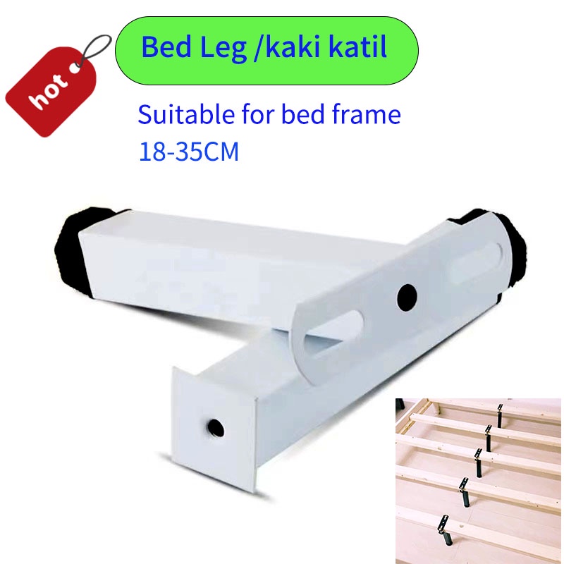 🔥【Stock】 18~35CM Metal Kaki Katil Adjustable Height Bed Leg Support for ...