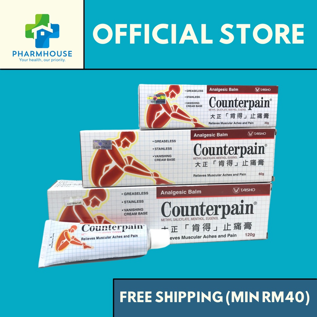 Counterpain Analgesic Balm 30G/60G/120G | Shopee Malaysia