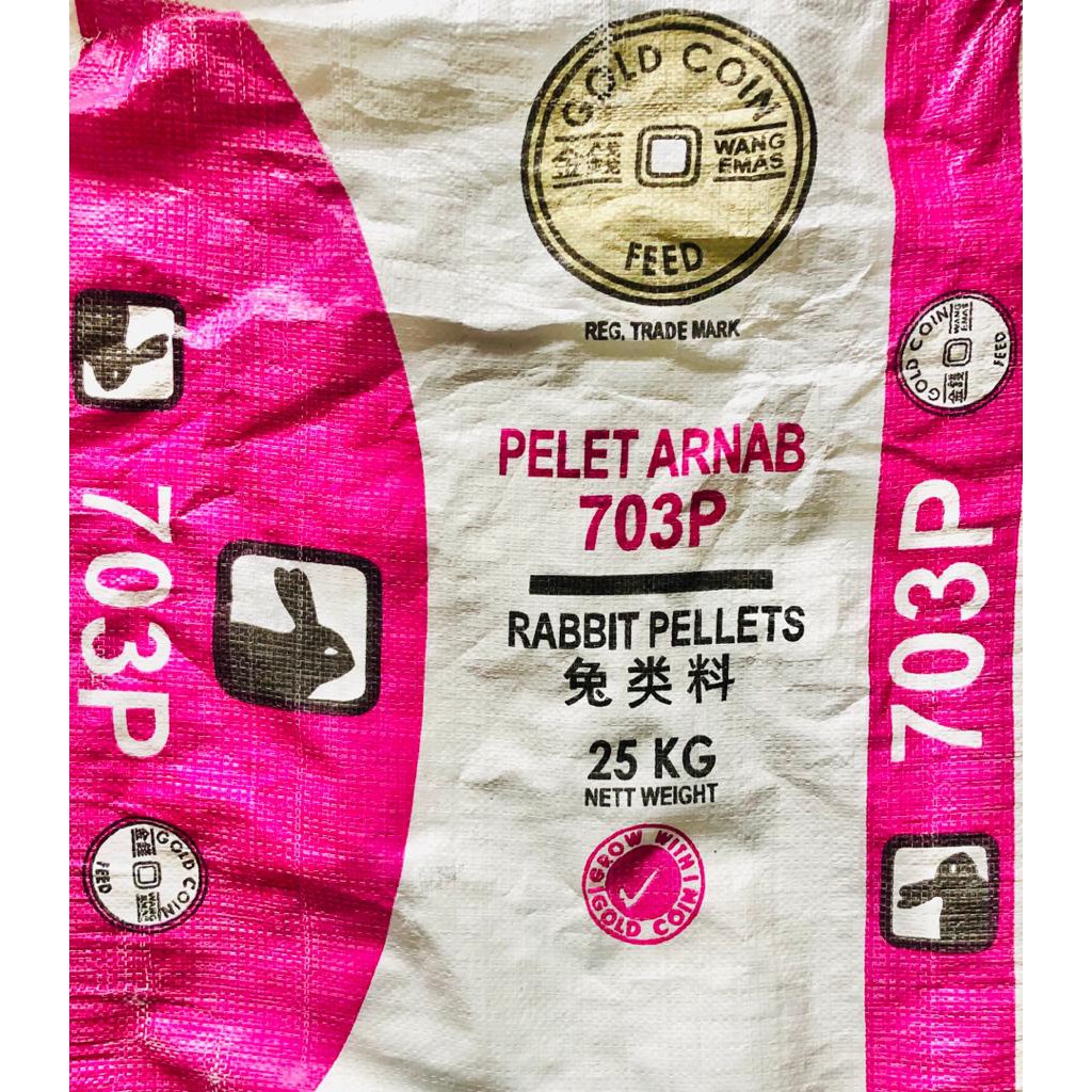 Rabbit Gold Coin Pellets 703P 25kg 兔子飼料 25kg | Shopee Malaysia