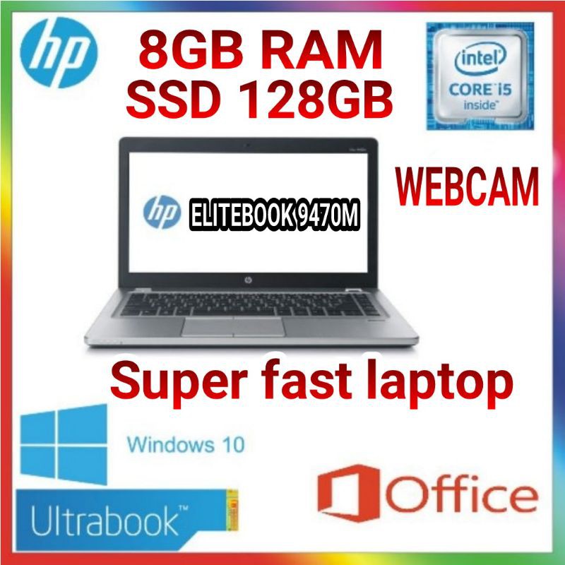 LAPTOP HP ELITEBOOK 9470M ,I5 ,SSD 128GB , LIKE NEW | Shopee Malaysia