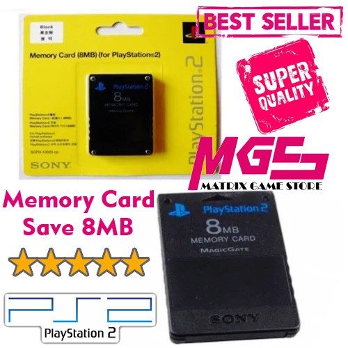 Memory Card Save 8MB PS2 Sony Memory Card 8 MB PS 2 Sony MC Save PS2 ...