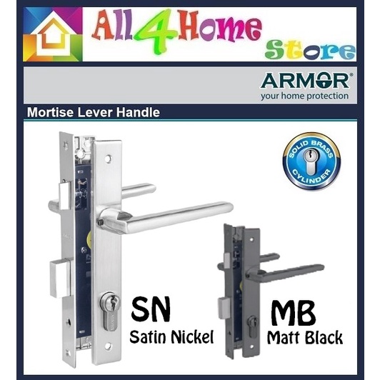 (ARMOR/BIG HOUSE) Grill Door Lock 7025 02 Lever Mortise Handle Lockset ...