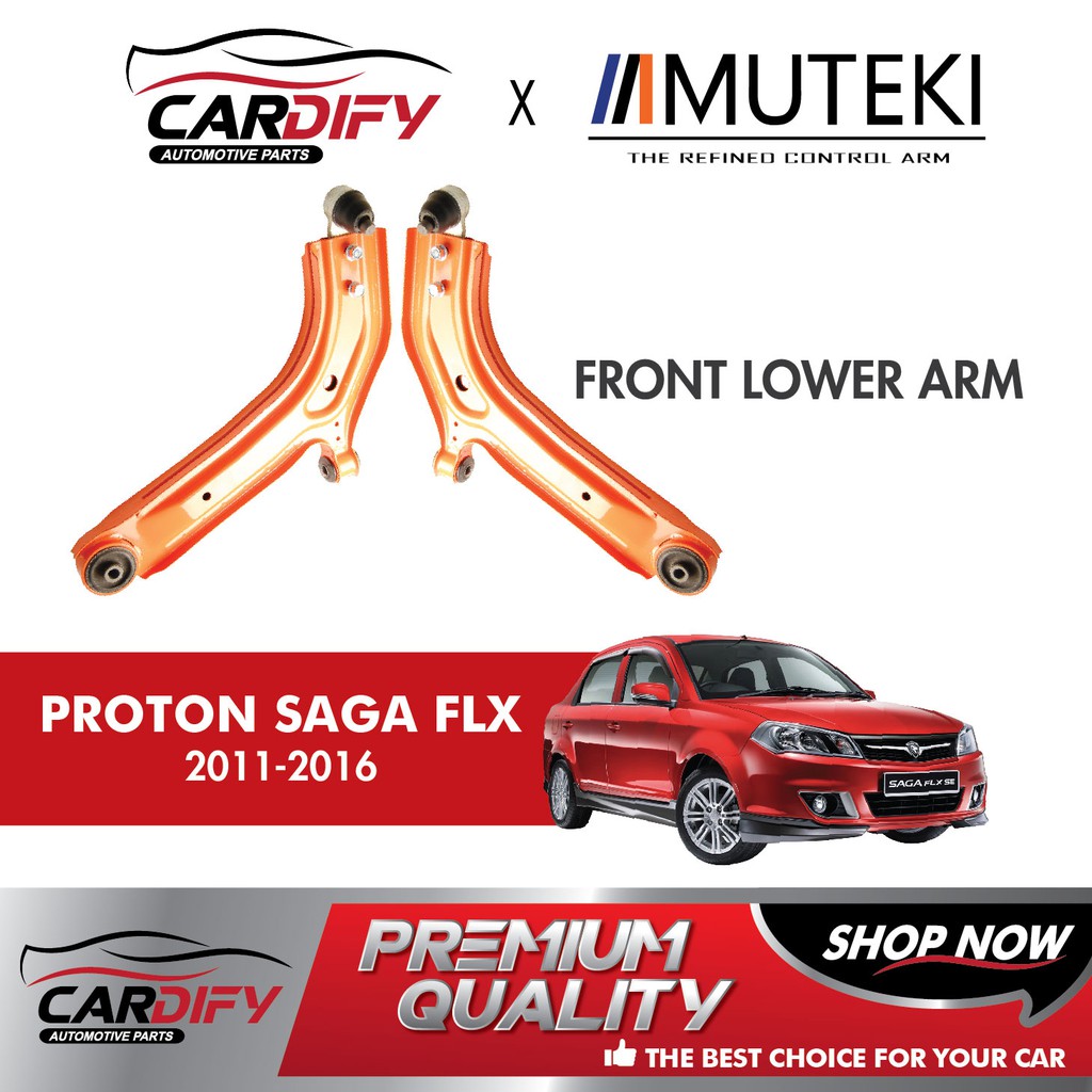 MUTEKI Front Lower Arm For Proton Saga FLX (2011-2016) | Shopee Malaysia