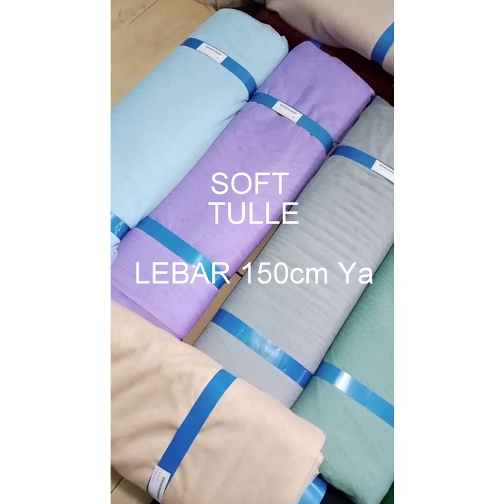 SOFT TULLE FABRIC - TILE FABRIC BY THE METER SMOOTH & SOFT PLAIN TULE ...