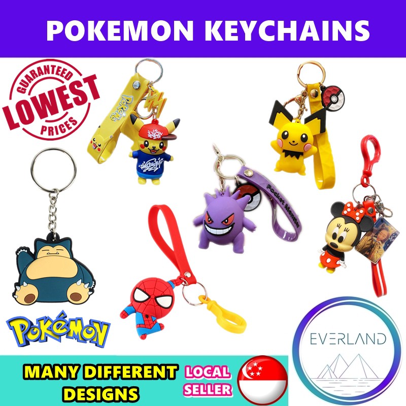 [SG SELLER] POKEMON KEYCHAINS / MARVEL HEROES / MICKEY MOUSE WINNIE THE ...