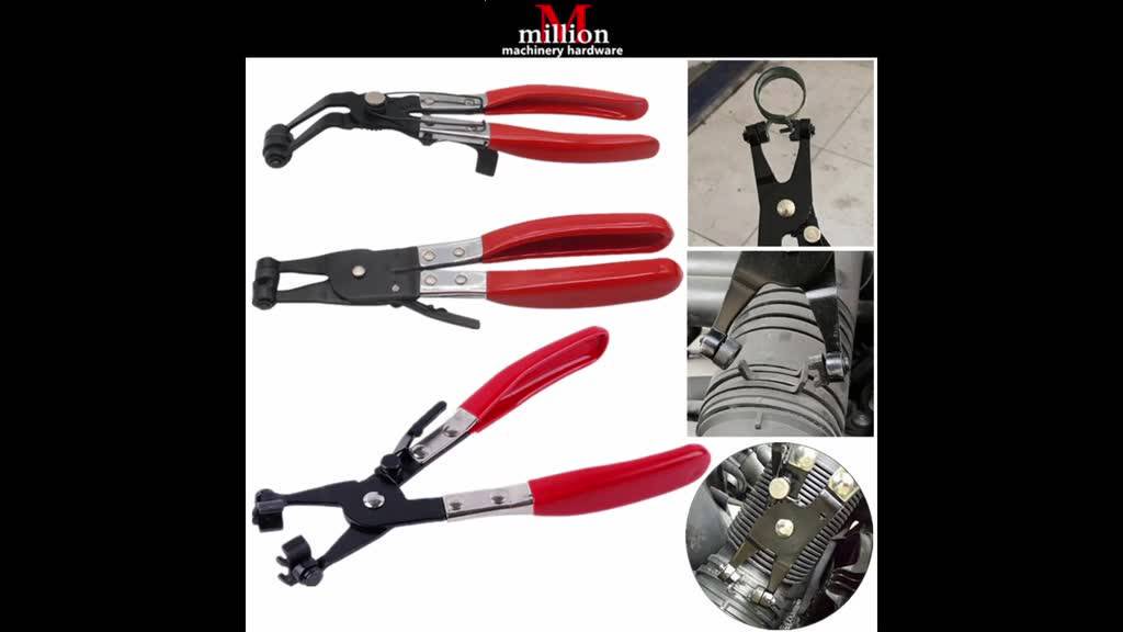 Car Water Pipe Hose Removal Tool Flat Band Ring Type Hose Clamp Pliers ...