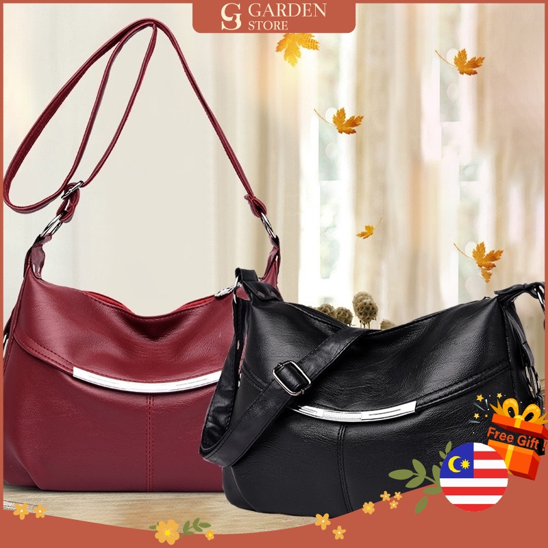 [READY STOCK] GS Women Beg Comel Beautiful Beg Wanita Premium PU Cross ...