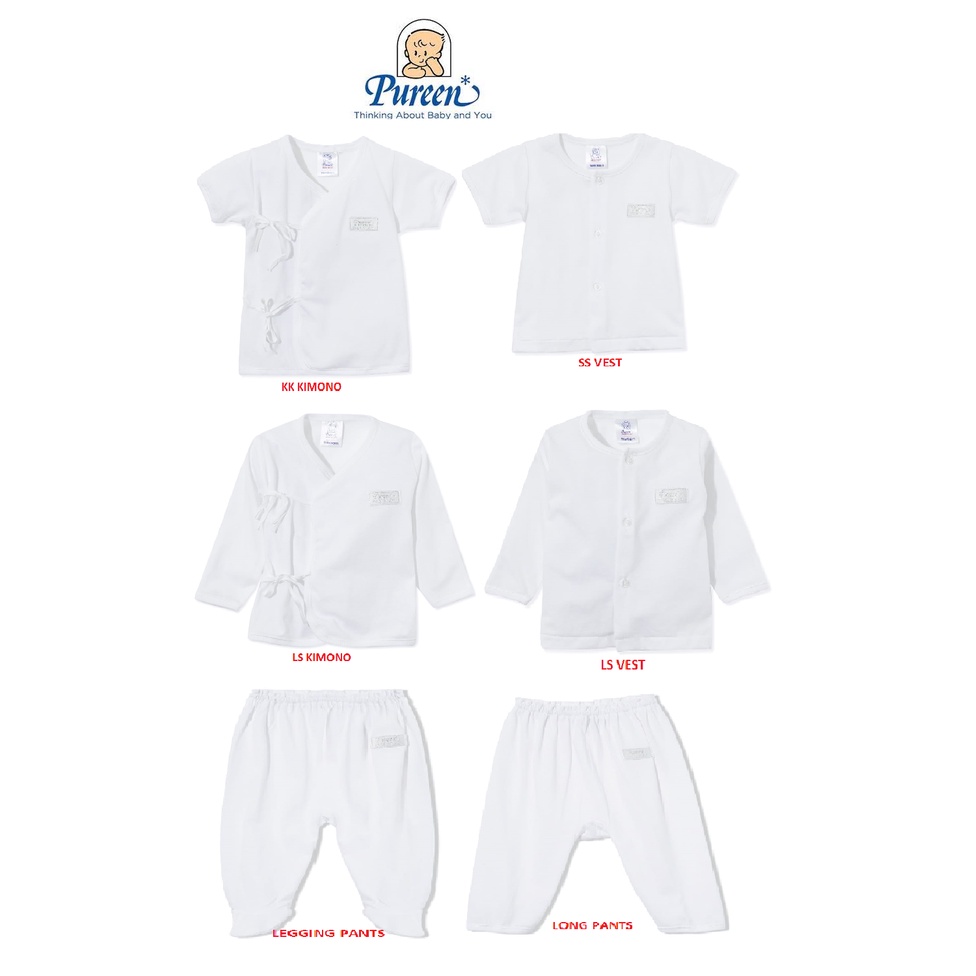 Pureen Silver Badges New Born Baby Clothing (Vest, Kimono, Pants ...