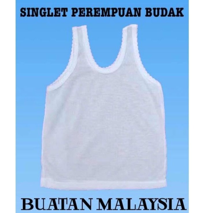 Singlet Perempuan Putih Sekolah(Made In Malaysia) | Shopee Malaysia