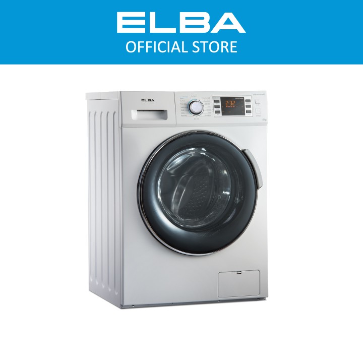 ELBA 8KG Front Loading Washer EWF-H8162D(WH) - 16 Washing Programmes ...