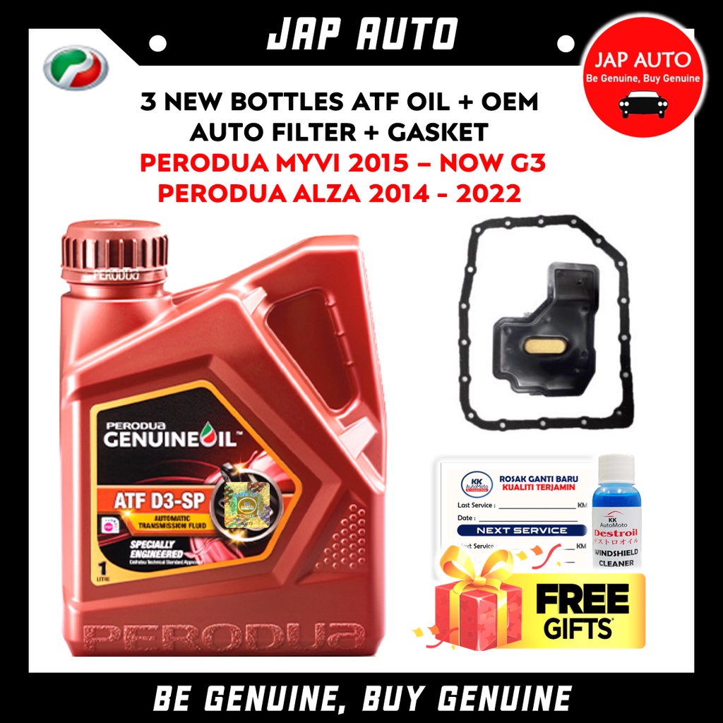 3 Botol Perodua ATF D3-SP SP3 - New Alza Myvi G3 Myvi Lagi Best 2015 ...