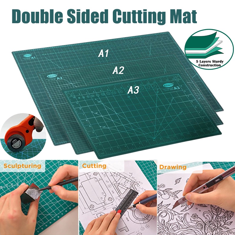 A1 A2 A3 A4 PVC Self Healing Cutting Mat Craft Quilting Grid Lines ...
