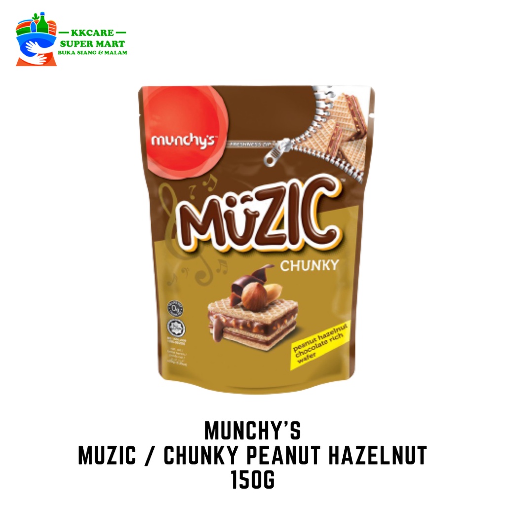 Munchy's - Muzic / Chunky Peanut Hazelnut Chocolate Wafer - 150g ...