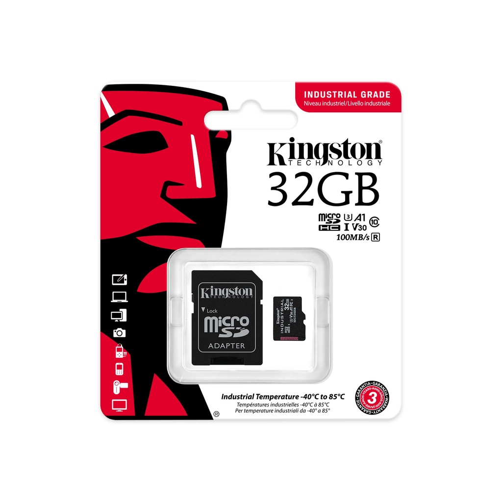 KINGSTON Industrial microSD Memory Card Gen 2 Ideal for Extreme ...