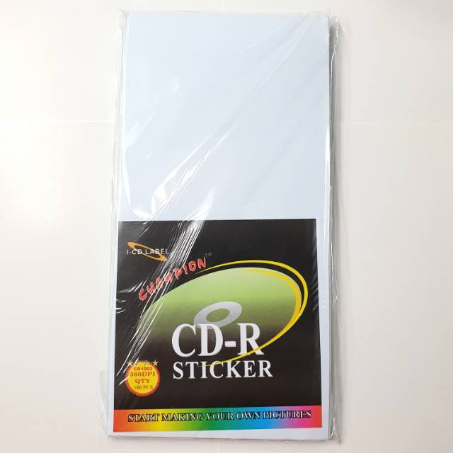 Sticker CD / DVD LABEL HVS CHAMPION | Shopee Malaysia